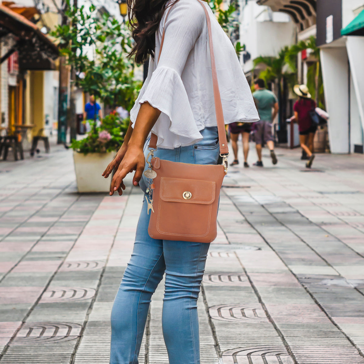 Leather Cross Body Bag | Laura | Catwalk Collection Handbags